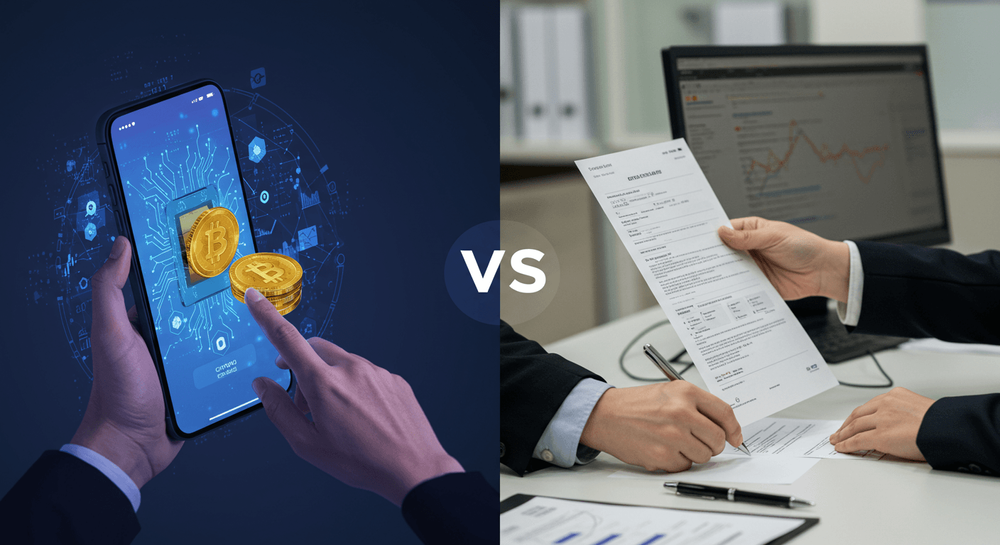 Blog: Crypto loans vs. traditional financing: key differences explained